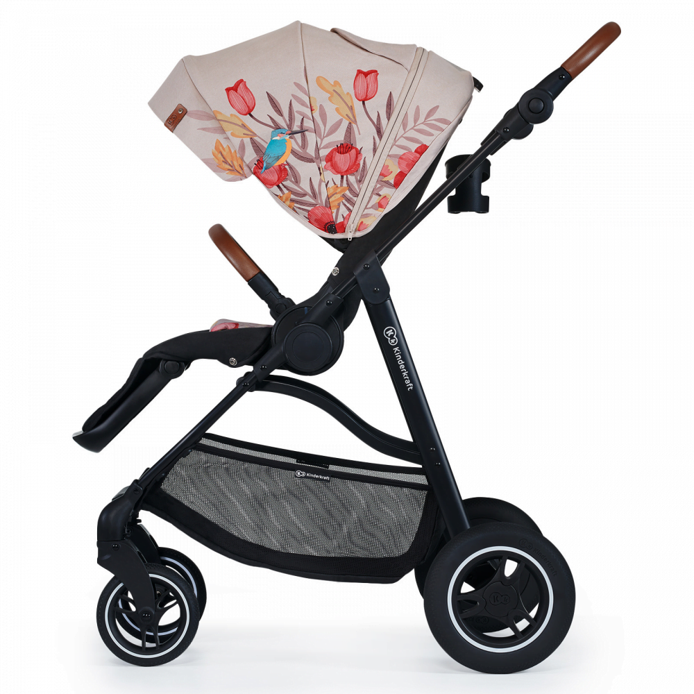 Kinderkraft All Road Pushchair | Birds | Compact Stroller | Baby Travel