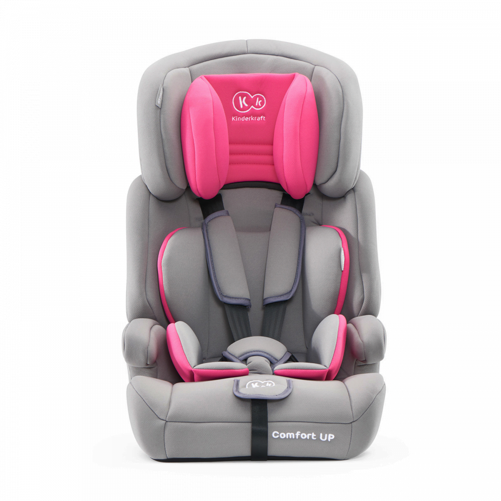 Kinderkraft Comfort Up Group 1/2/3 Car Seat | Pink | Booster seat