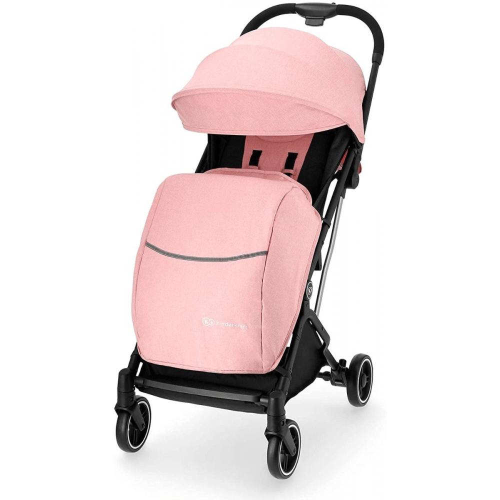 Kinderkraft Indy Pushchair | Pink | Compact Fold Stroller | Baby Travel
