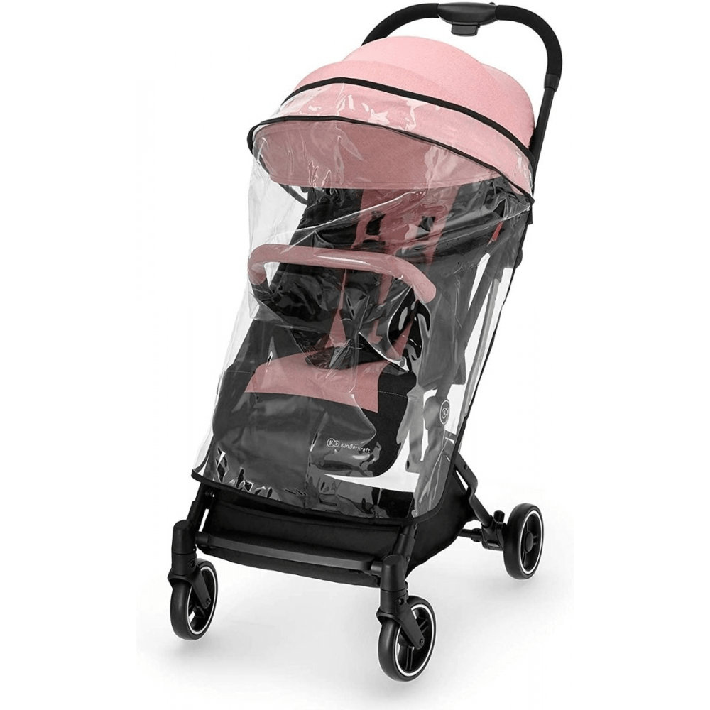 Kinderkraft Indy Pushchair | Pink | Compact Fold Stroller | Baby Travel