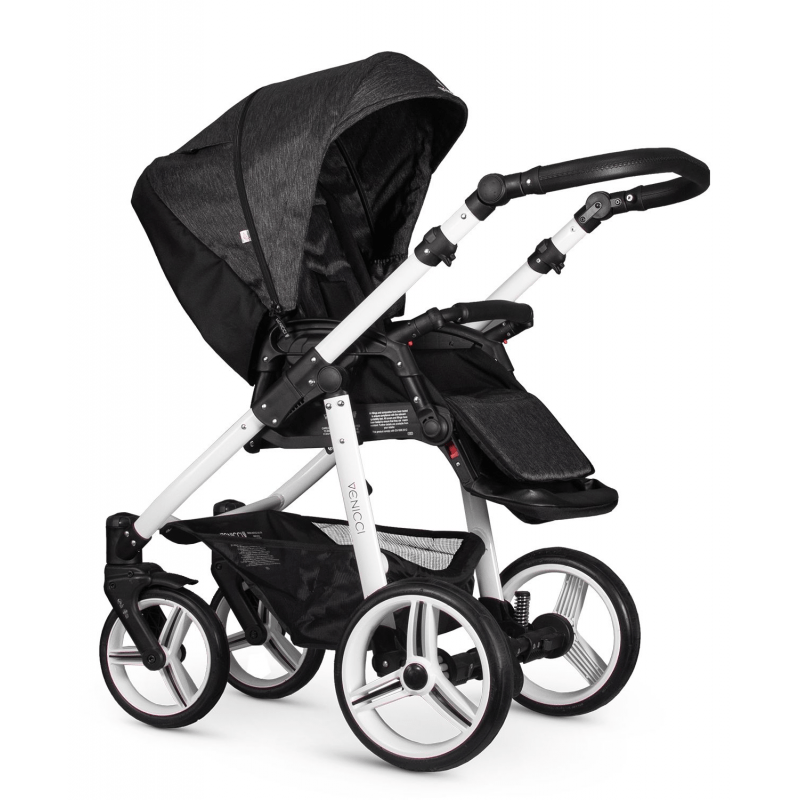 Venicci Soft 3 in 1 Travel System | Black Pram | Pushchair ...